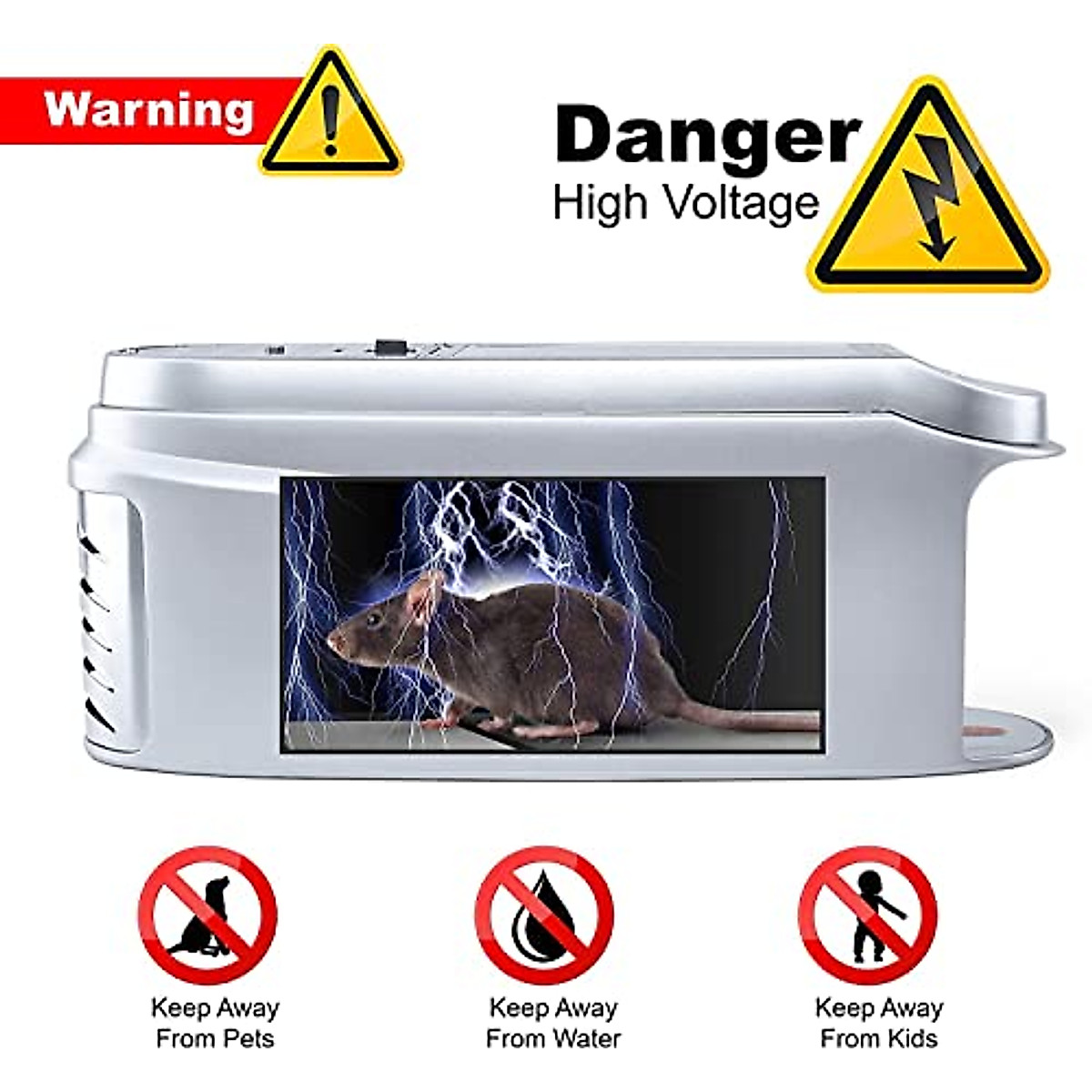 Teal Elite Rat Zapper - Electric Rodent Killer - Effective & Humane Mouse Trap Killer for Rats & Mice - Safe & Clean