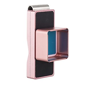 Jadeshay Magnetic Cue Tip Chalk Holder for Billiard, Portable Mini Aluminum Chalk Carrier with Clip, Rust-Resistant Mess-Free Chalk Application