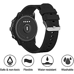 Bands Compatible for AGPTEK LW11 Replacement Wristbands Accessory Colourful Silicone Bracelet 22MM Quick Release Strap Arm Bands for AGPTEK Smartwatch, Soft and Durable