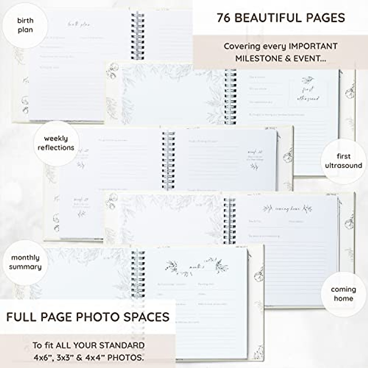 Keepsake Pregnancy Journal to Cherish Forever - A Pregnancy Book to Capture Every Milestone of Mom & Baby’s 9-Month Journey - Pregnancy Baby Journal For Expecting First Time Moms & Experienced Moms