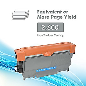 Printel Compatible Toner Cartridge for Brother TN450 Black, High Yield Toner Cartridge Replacement for Brother DCP-7060, Brother DCP-7065, Brother HL-2240