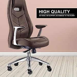 Upgrade 2.5" Chair Caster Replacement Wheel for Hardwood Floor and Carpet, Heavy Duty Universal Floor Safe Caster Set of 5,Rubber Wheels Office Chair to Replace Office Chair mats,fits 98% Chairs