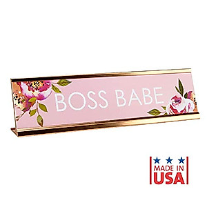 Boss Babe Desk Plate/Boss Babe Desk Sign Nameplate