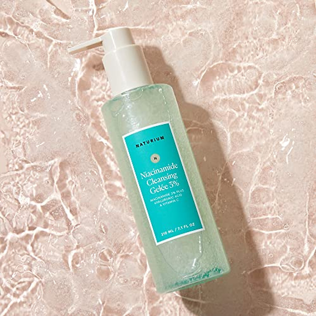 Niacinamide Cleansing Gelée 3% Plus Hyaluronic Acid & Vitamin C, Gentle & Smoothing Face Wash, 7.1 oz