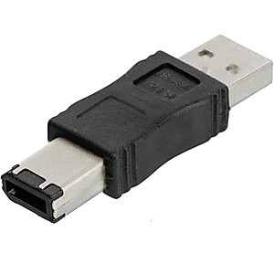 Toptekits Firewire IEEE 1394 6 Pin Male to USB A Male Convertor Jack M/M Adapter