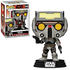 POP Star Wars: Bad Batch - Tech Funko Pop! Vinyl Figure (Bundled with Compatible Pop Box Protector Case), Bad Batch Tech, Multicolored, 3.75 inches