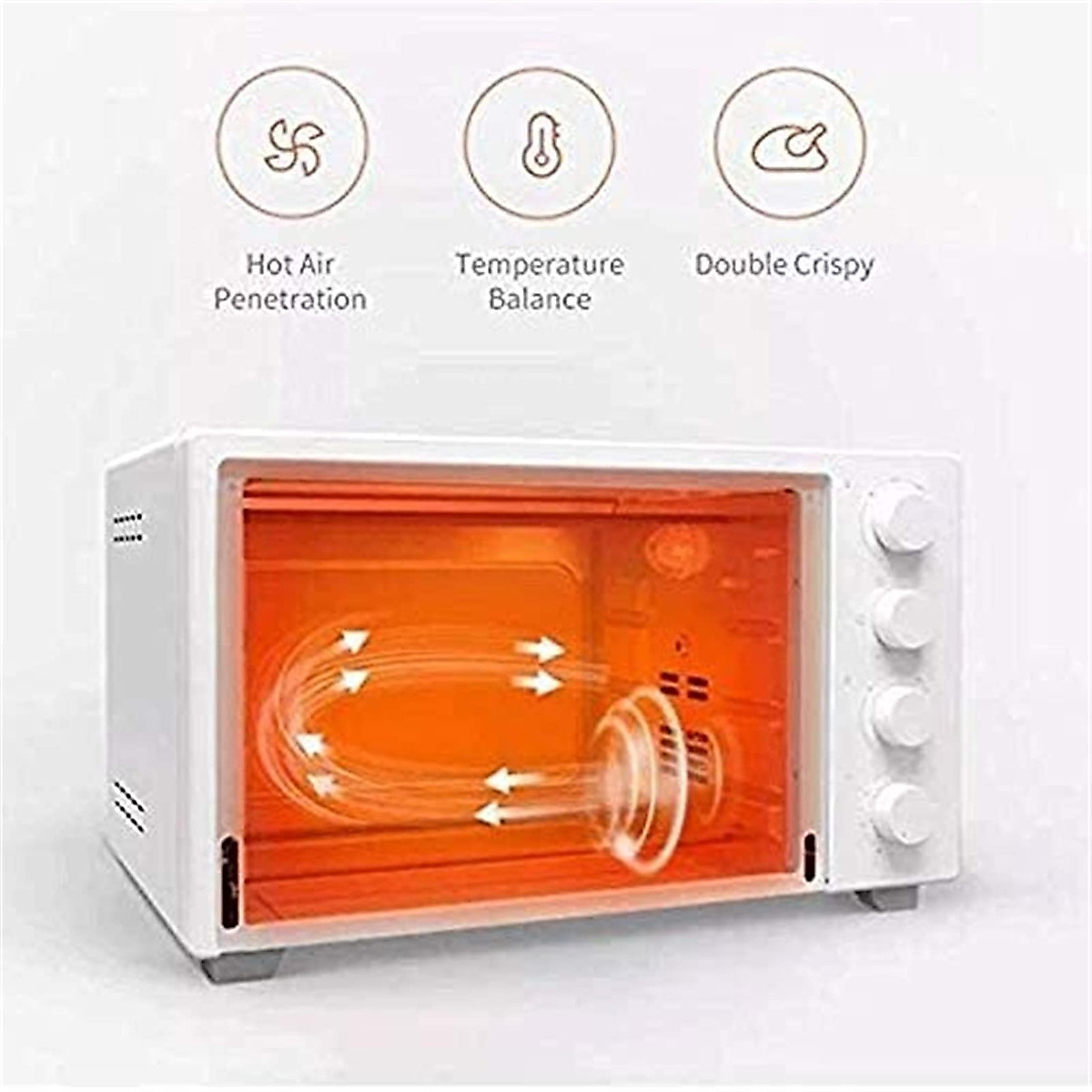 Tabletop Electric Oven 32L Household Mini Electric Oven 1600W Baking Pie Food Intelligent Baking Oven Constant Temperature