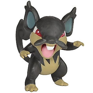 Pokémon 95003 2" Battle Action Figure Includes 2" Alolan Rattata and 2" Sandygast (Pack of 2)
