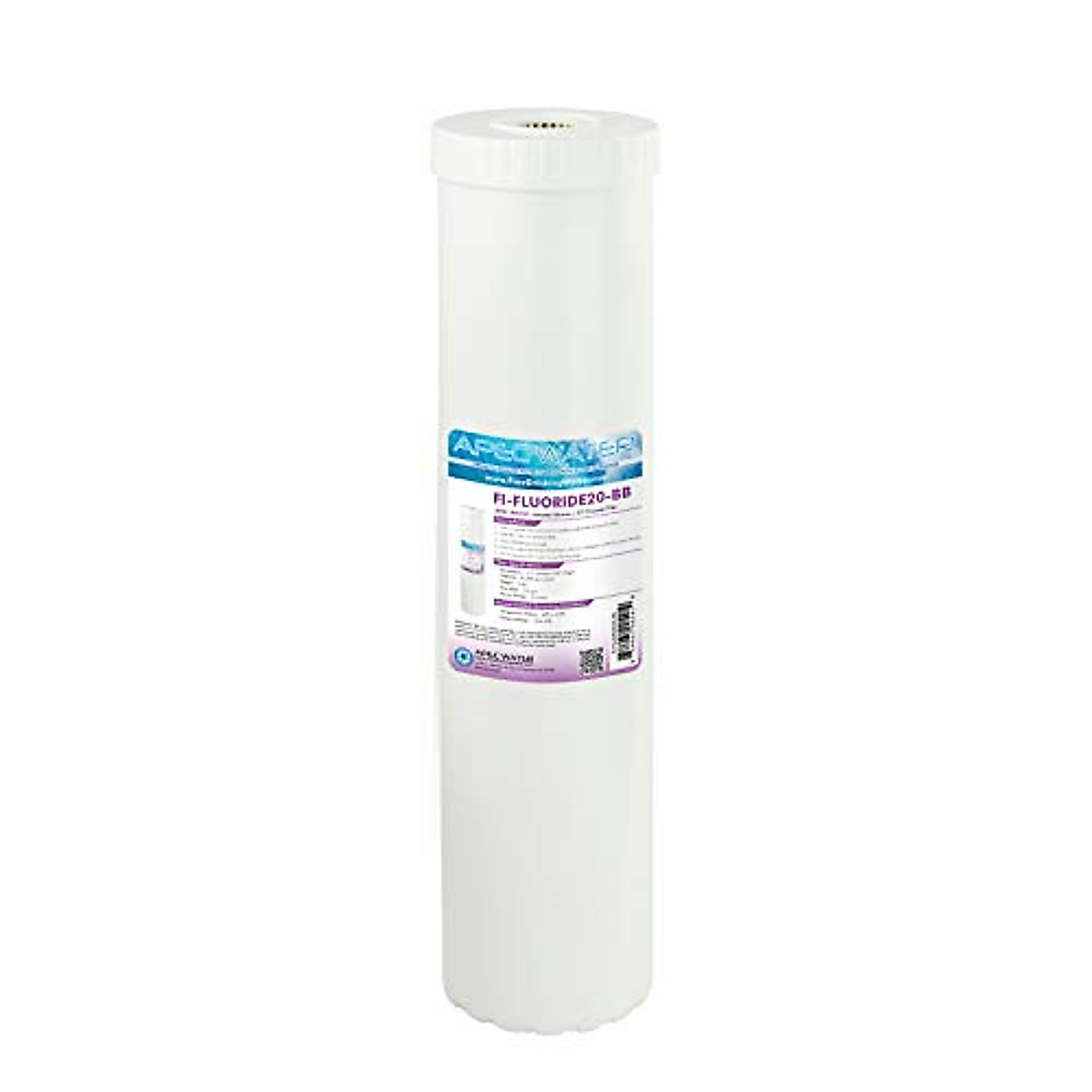 APEC Water Systems 20" Fluoride Reduction Specialty Water Filter Cartridge, BB Replacement Filter (FI-FLUORIDE20-BB)