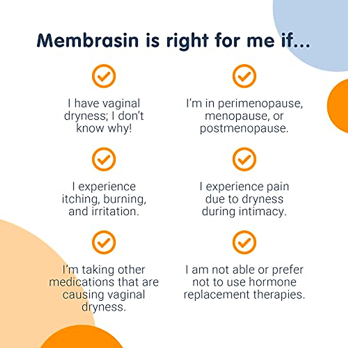 Membrasin 30 Day Vitality Pearls Natural, Estrogen-Free Oral Vaginal Moisture Supplement and Topical Vulva Cream, Provides Relief from Feminine Dryness, Burning, Irritation, and Itching