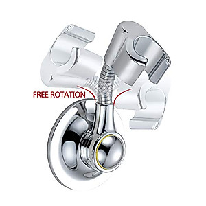 Bafeel Shower Head Holder Suction Cup Handheld Bracket Adjustable Height Shower Holder, Multi-Directional Removable Wall Mounted Suction Bracket