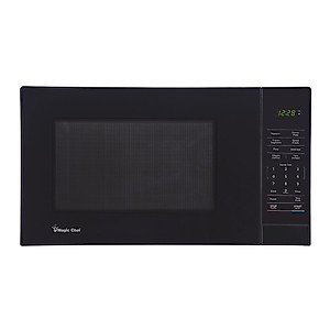 Magic Chef Countertop Microwave Oven, Standard Microwave for Kitchen Spaces, 1,000 Watts, 1.1 Cubic Feet, Black