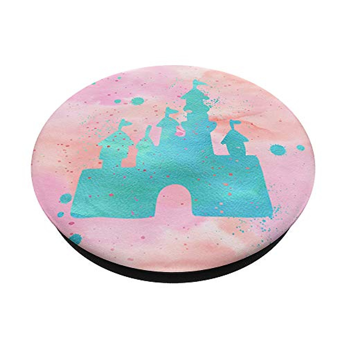 Pink Castle Gift for Her PopSockets PopGrip: Swappable Grip for Phones & Tablets