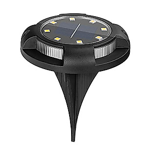 Outdoor lights Solar Underground Lights Outdoor Garden Lights Waterproof Home Garden Lawn Floor Lights Decorative Stair Step Night Lights (Size : 4 sided blue 8 lamp warm light)