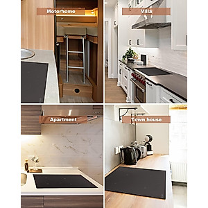Weceleh Induction Cooktop 30 Inch with 4 Burner, Built-in Induction Stove Top 220-240V, Electric Stove Top with Boost Function, Timer & Kid Safety Lock, 9 Power Levels,7000W,(NO PLUG)