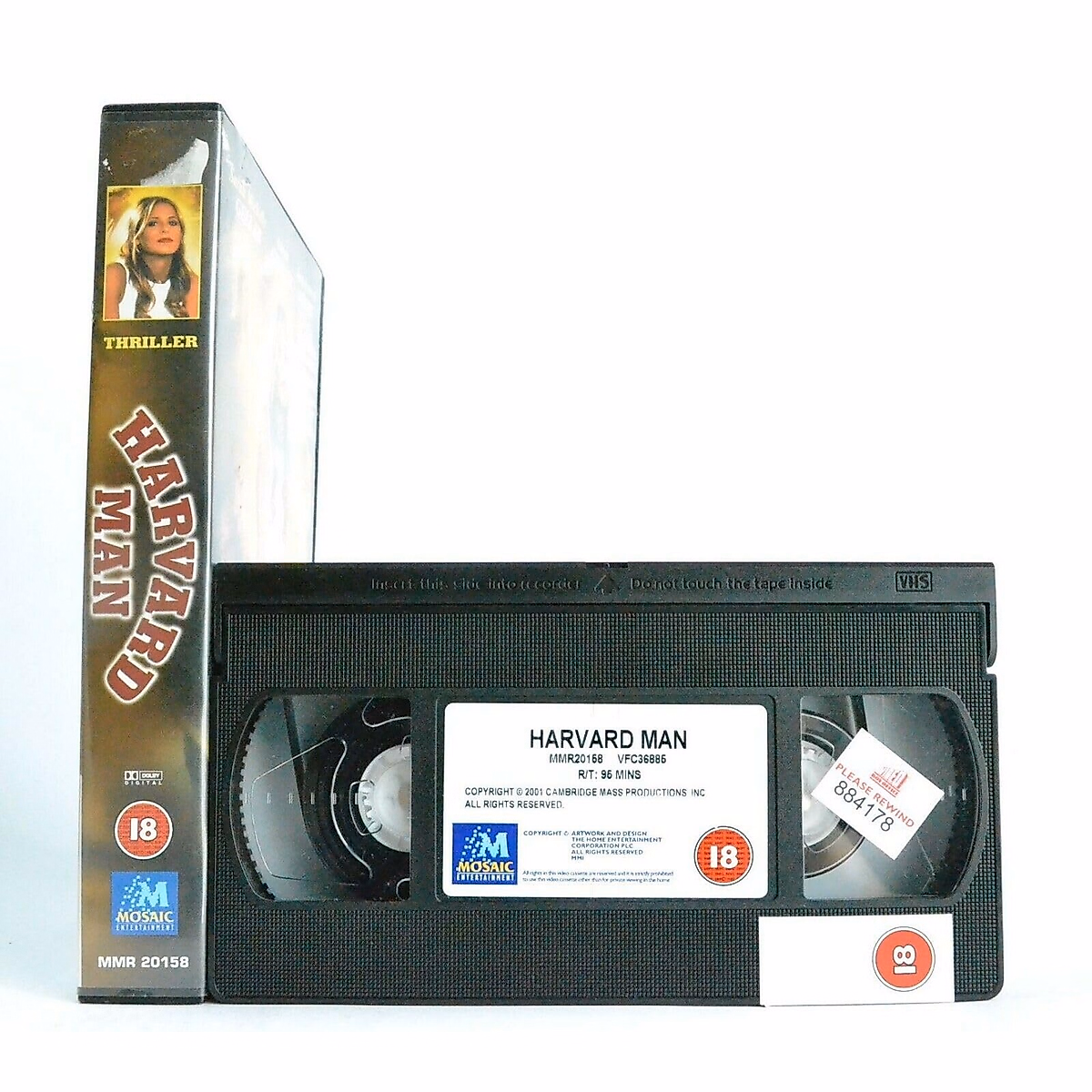 Harvard Man: Crime Comedy - Large Box - Ex-Rental - S.Michelle Gellar - Pal VHS