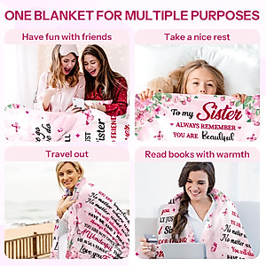 Sister Birthday Gifts Ideas - Gifts For A Sister From Brother, Sister Blankets From Sister, Big Sister Gifts For Girls, Soul Sister Blanket, Christmas/Thanksgiving/Birthday Gifts For Sister, 60" X 80"