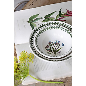 Portmeirion Botanic Garden Mini Bowl | Set of 6 Bowls with Assorted Motifs | 5 Inch | Made from Fine Earthenware | Microwave and Dishwasher Safe | Made in England