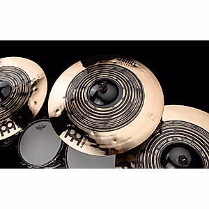 Meinl Cymbals Classics Custom Dual 20" Crash Cymbal for Drum Set, Dark/Brilliant — Made in Germany — B12 Bronze, 2-Year Warranty, (CC20DUC)