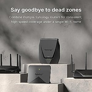 Synology WRX560 - Dual-Band Wi-Fi 6 Router, 2.5Gbps Ethernet, VLAN segmentation, Multiple SSIDs, parental controls, Threat Prevention, VPN (US Version)