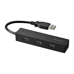 Buffalo Buffalo USB Hub USB 2.0 Bus Power 4-Port Black BSH4U25BK [Windows/Mac Compatible]