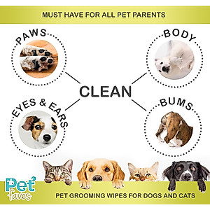 Pet Faves Dog Wipes for Cleaning and Deodorizing | Hypoallergenic Grooming Wipes for Paws and Butt, Clean Face & Body Between Baths, Plant Based Natural Pet Wipes for Dogs and Puppy (400 Count)