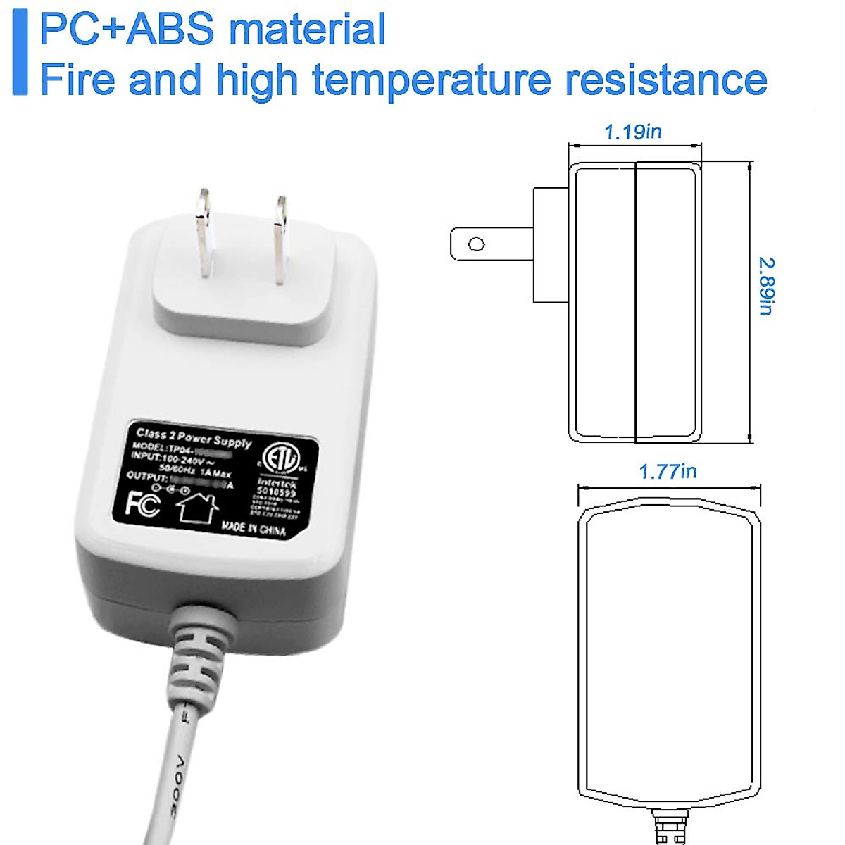 TOP-SPEED 16.5V 2A AC DC Power Supply Adapter Charger for Google Home Hub, Google Nest Hub (1st Gen), Google Voice Speaker, 33W AC Power Adapter.