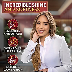 Keratin Shampoo and Conditioner Set with Hyaluronic Acid - Sulfate Free Intense Moisturizing Treatment - For Strengthening Dry and Damaged Hair - For Women and Men - Salon Grade