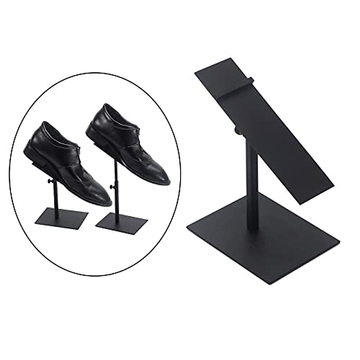 Bddalpke Iron Display for Shoe Stand Prop Rack and Shelf for Store Shoe Shop Retail Shop Countertop Display