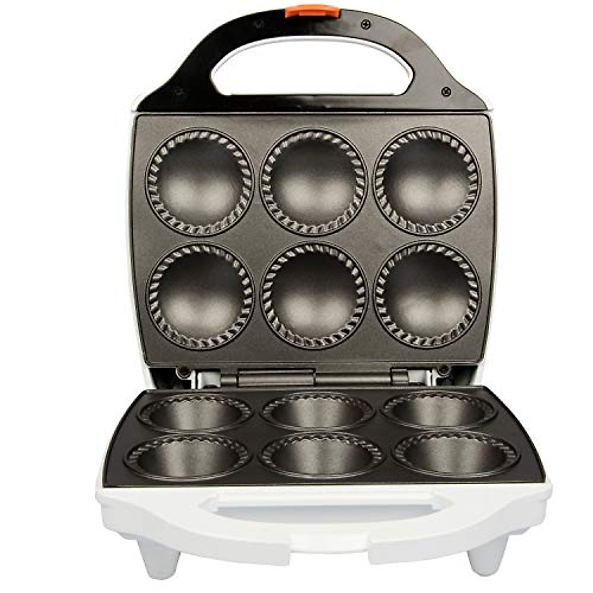 MasterChef Mini Pie and Quiche Maker- Pie Baker Cooks Homemade 6 Small Pies and Quiches in Minutes- Non-stick Cooker w Dough Cutting Circle for Easy Measurement, Birthday Gift
