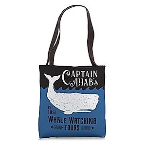 Moby Dick | Captain Ahab's Whale Watching | Herman Melville Tote Bag
