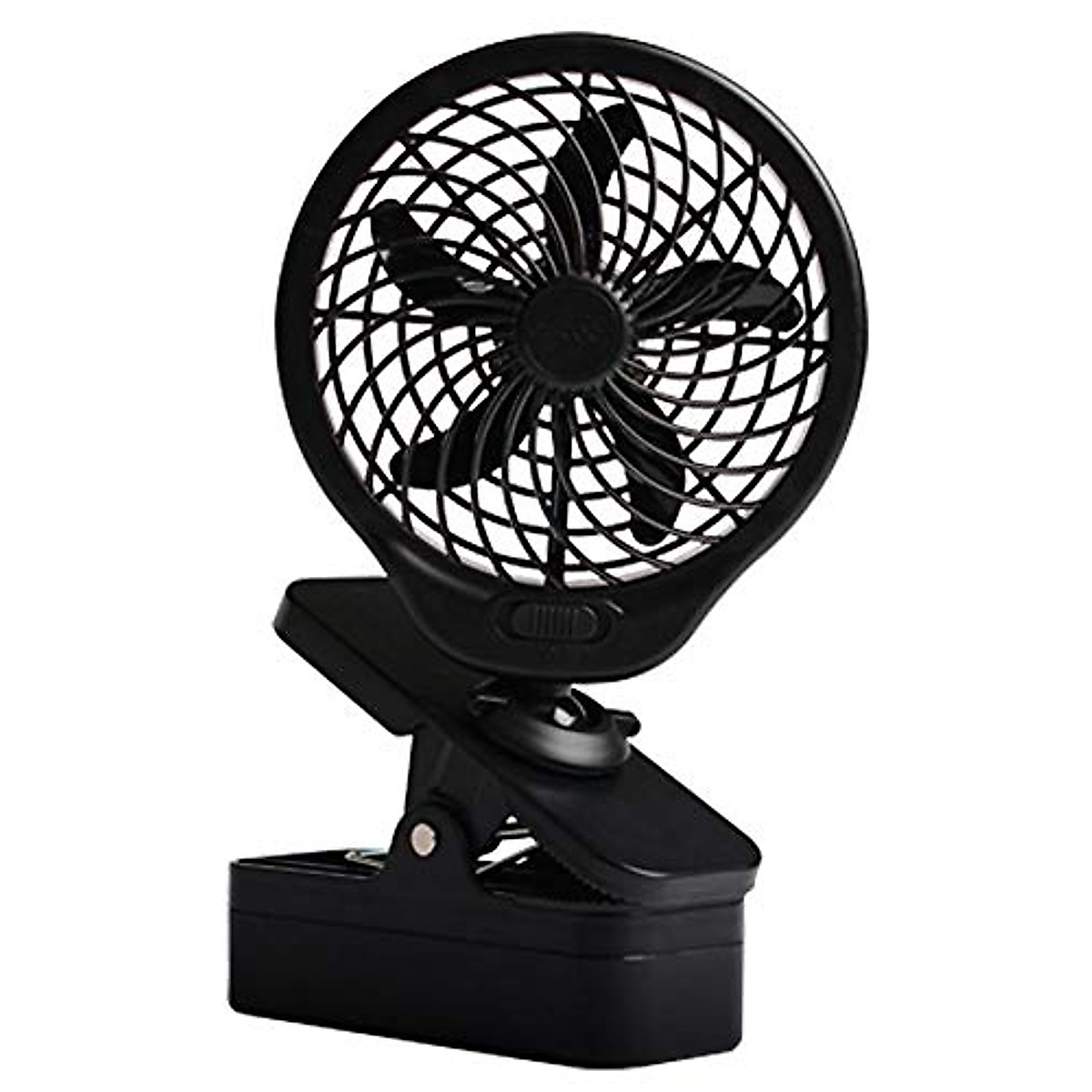 O2COOL 5" Battery Operated Clip Fan Grey