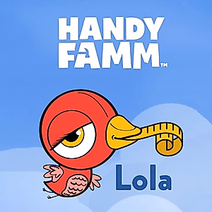 Handy Famm 8Ft Animal-Shaped Kids Tape Measure, Level & Protractor Angle Finder, Fun Educational Children's Tape Measure, Small Measuring Tape for Learning Early Math Skills, Ages 6+, Red Bird