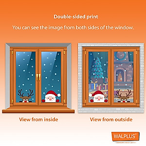 Wallflexi Christmas Decorations Wall Stickers " Merry Christmas Decoration Set" Wall Murals Decals Living Room Children Nursery School Restaurant Cafe Hotel Home Office Décor, Multicolour