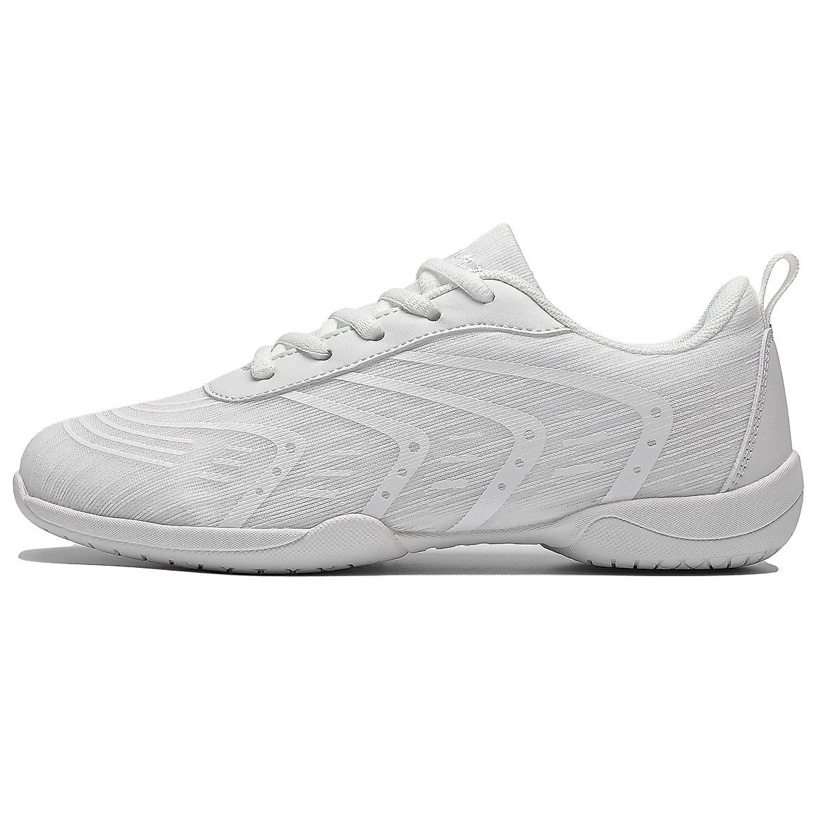 HWJHMX White Cheer Shoes for Girls Womens Cheer Shoes Youth Cheerleading Shoes Kids Cheer Sneakers Training Athletic Comfortable Lightweight Breathable Shoes Size