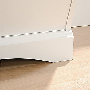 Sauder Pogo1 shelves Bookcase/footboard, Soft White finish