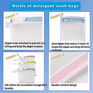 Large Laundry Bags, Tomoda 36” x 44” Extra Large Mesh Laundry Bags with 3 Small Laundry Bags for Washing Machine, Heavy Duty Zipper Wash Bags for Quilts/Sheets/Winter Coats