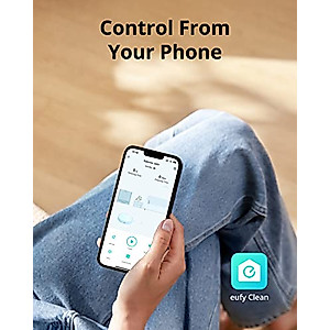 eufy Clean by Anker, eufy Clean G40+, Robot Vacuum, Self-Emptying Robot Vacuum, 2,500Pa Suction Power, WiFi Connected, Planned Pathfinding, Ultra-Slim Design, Perfect for Daily Cleaning