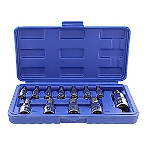 ABN Torx Plus Socket Set Star Bit Set, 5 Star Tamper Proof Torx Bit Set – 12-Piece Torx Set