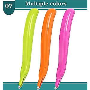 Professional Magnetic Staple Remover Puller Staple Puller Tool Staples Remover Staple Removal Tool for School Office Home (Orange, Rose, Green)