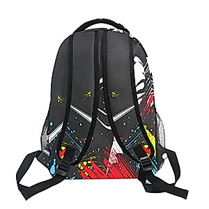 xigua Baseball School Backpack Bookbags for Students Girls Boys Women Men,Laptop Shoulder Bag Daypack for Travel Hiking Camping Sports,16 Inch