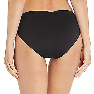 Kanu Surf Women's Bikini Swimsuit Bottoms, Black Mid-Rise, 4
