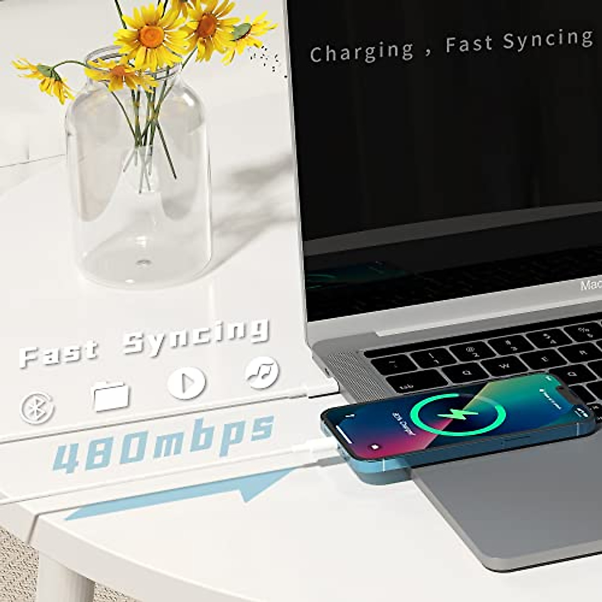 USB C to Lightning Cable Apple MFi Certified iPhone Fast Charger 6FT 2Pack Charging for 13 Pro Max 12 11 X XS XR 8 Plus, iPad, AirPods Pro…