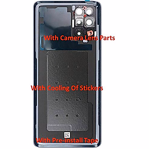 8T Back Cover Glass Replacement for OnePlus 8T 5G KB2000 KB2005 Back Glass Camera Glass Lens Housing Assembly Parts + Eject Pin Tools (Green)