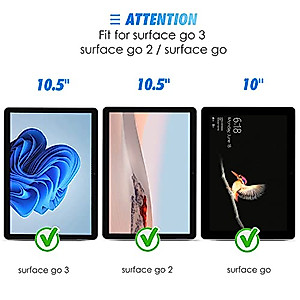 SPARIN [2 Pack] Screen Protector Compatible with Microsoft Surface Go 4/Surface Go 3/Surface Go 2/Surface Go (2021/2020) 10.5 Inch, Tempered Glass, High Responsive