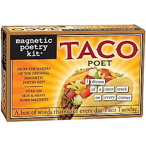 Magnetic Poetry - Taco Poet Kit - Words for Refrigerator - Write Poems and Letters on The Fridge - Made in The USA