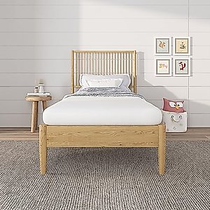 NapQueen 5 Inch, Twin Mattress, Memory Foam White Mattress - Medium Feel - CertiPUR-US Certified - Twin Bed Mattress in a Box, Breathable & Washable Soft Fabric Cover