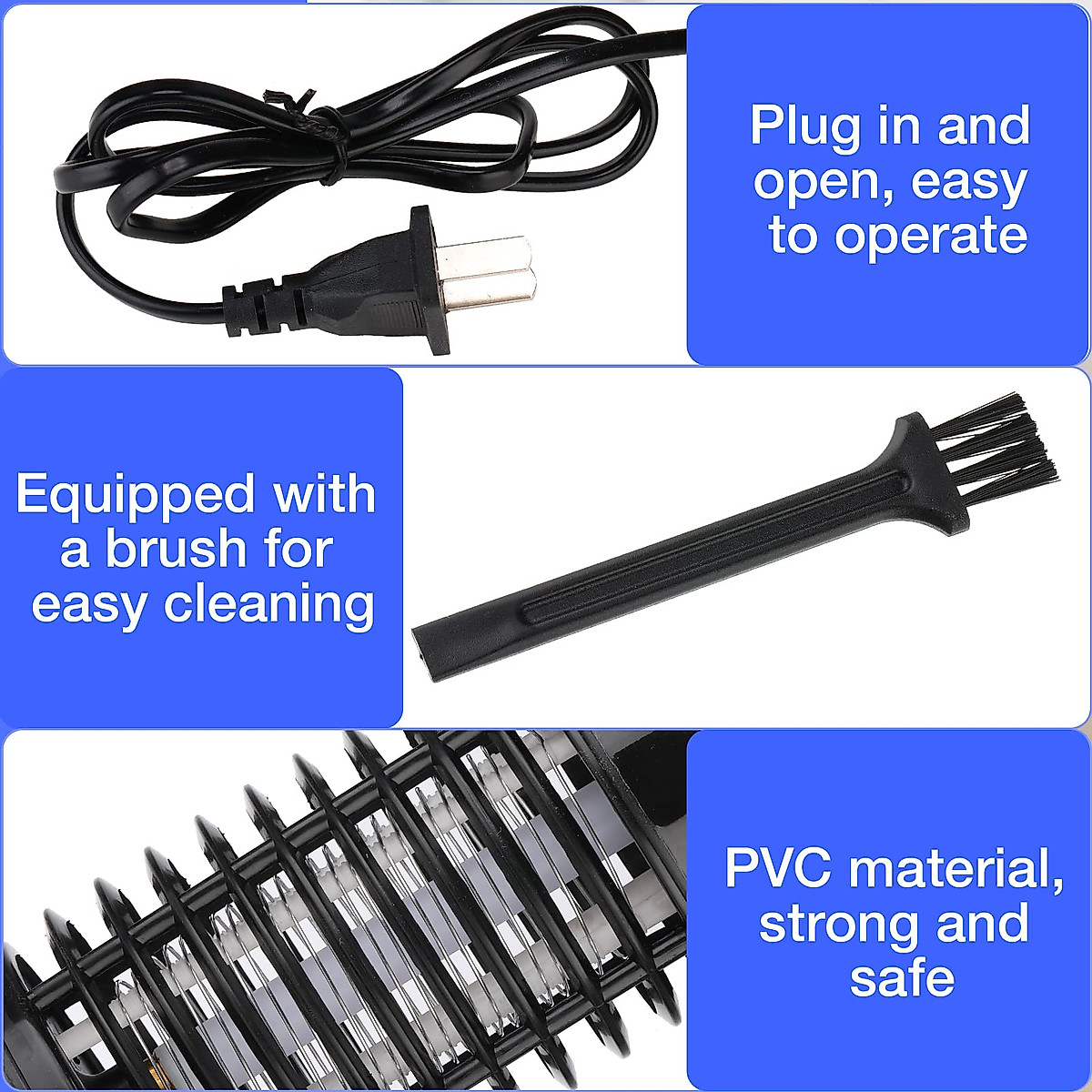 6 Pcs Mosquito Killer Electric Mosquito Zappers Electric 220V Insect Fly Trap Fly Zapper Mosquito Killer for Patio Bug Zapper Insect Trap Insect Killer Fly Trap for Home Garden Patio Backyard