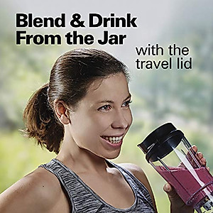 Hamilton Beach 51101B Personal Blender with Travel Lid, Black