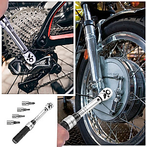 COTOUXKER Bike Torque Wrench Set - 2 to 20 Nm – 1/4 Inch Driver Pro MTB Bicycle Maintenance Torque Wrench Kit Tool for Road Mountain Bikes Motorcycle Multitool